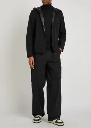 Rains Mito Water-repellant Hooded Jacket - Black