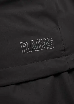 Rains Mito Water-repellant Hooded Jacket - Black