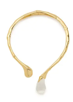 ALEXIS BITTAR Liquid Lucite 14kt-Plated Necklace