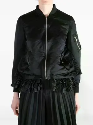 Comme Des Garçons Ruffled Bomber Jacket