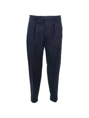 BERWICH Pleated Tailored Trousers - Blue