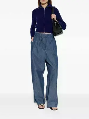 JIL SANDER Wide-collar Cardigan - Blue