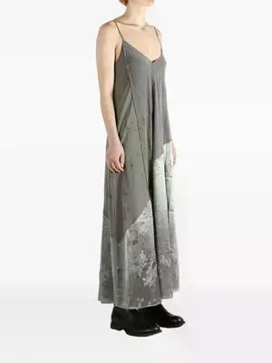 MUTEDANCE Floral-jacquard Maxi Dress