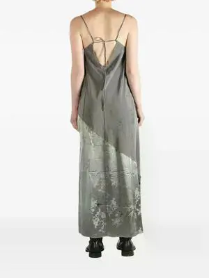 MUTEDANCE Floral-jacquard Maxi Dress