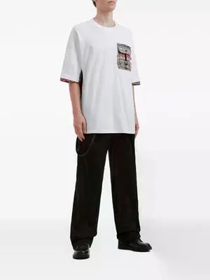 MUSIUM DIV. Patchwork Pocket T-shirt