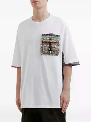 MUSIUM DIV. Patchwork Pocket T-shirt