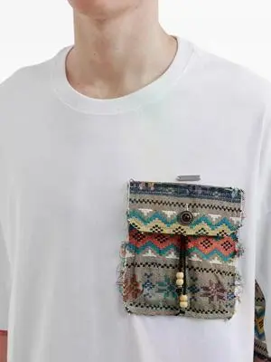 MUSIUM DIV. Patchwork Pocket T-shirt