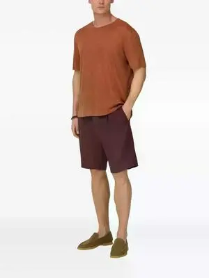 Boggi Milano Linen Drawcord Shorts