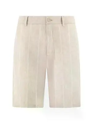 Boggi Milano Striped Bermuda Shorts - Neutrals