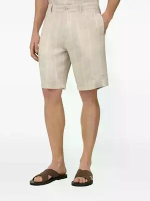 Boggi Milano Striped Bermuda Shorts - Neutrals
