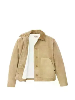 Filson Corduroy Collar Suede Coat - Neutrals