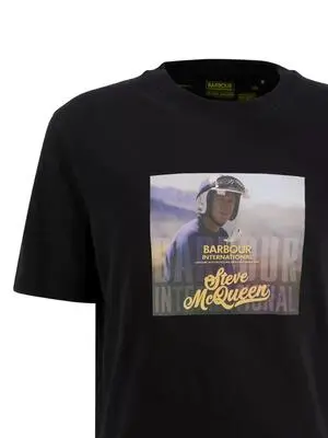 Barbour Photographic-print T-shirt - Black