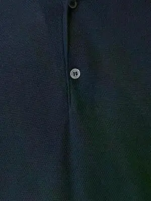John Smedley Button Polo Shirt - Blue
