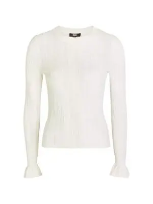 Paige Knitted Ruffled Top