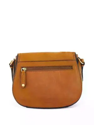 THE BRIDGE Buckle-strap Leather Shoulder Bag