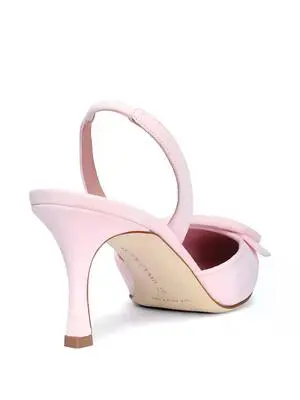 Manolo Blahnik Buckle Sling Sandals