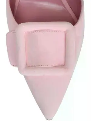 Manolo Blahnik Buckle Sling Sandals