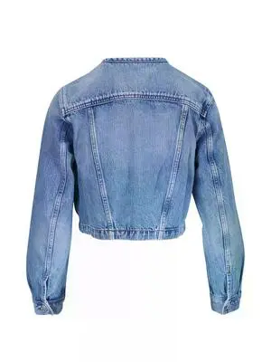 Citizens Of Humanity Buttoned Cropped Jacket - Blue