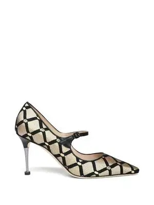 Manolo Blahnik Aleka Patterned Pumps