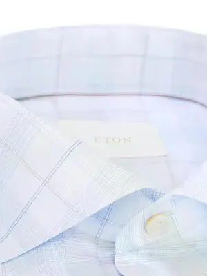 Eton Plaid Shirt - Blue