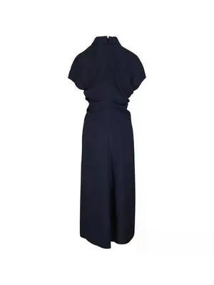 Brunello Cucinelli Collared Gathered Dress