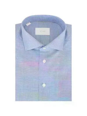 Eton Check-printed Shirt - Blue