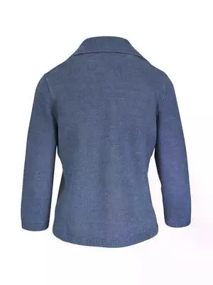 Kinross Cashmere Collared Linen Cardigan