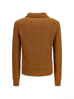 SUNFLOWER Linen Polo Top - Brown