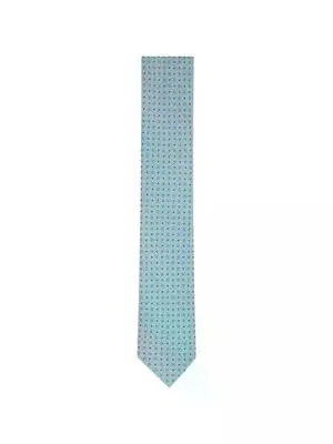 Canali Patterned Tie - Blue