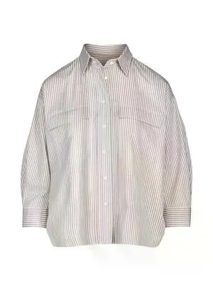 Brunello Cucinelli Striped Shirt - Neutrals