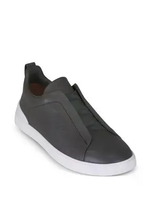Zegna Triple Stitch Sneakers - Grey