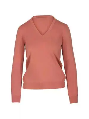 Brunello Cucinelli V-neck Sweater - Orange