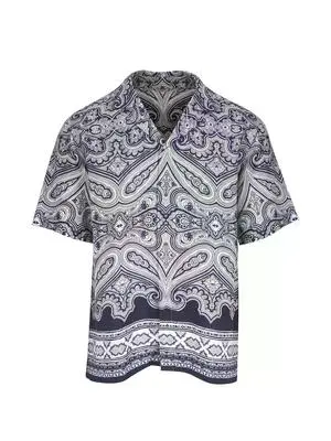 Orlebar Brown Paisley Woven Shirt - Blue