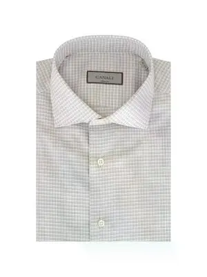 Canali Checkered Shirt - Neutrals