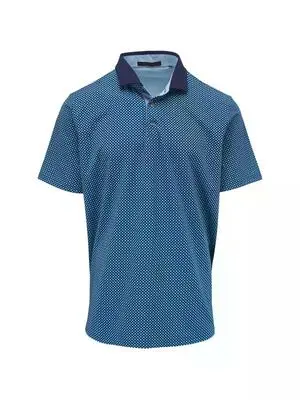 Greyson Polka Dot Polo Shirt - Blue