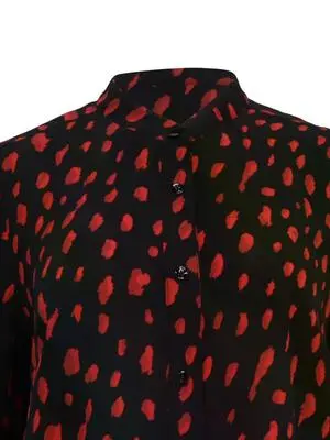 Proenza Schouler Printed Long-sleeve Blouse