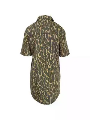 GANNI Animal-print Mini Dress