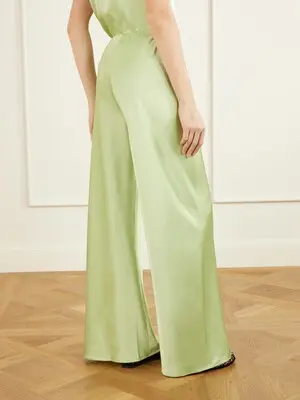 LA LIGNE Colby Satin Wide-leg Pants