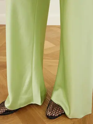 LA LIGNE Colby Satin Wide-leg Pants