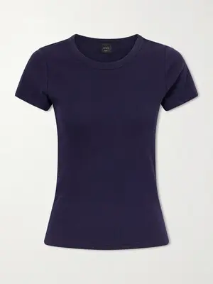 LESET Laura Cotton-jersey T-shirt - Blue
