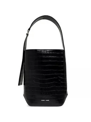 SAMSOE SAMSOE Saelmegade Crocodile-effect Leather Tote Bag