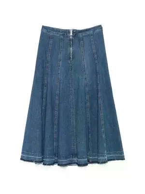 Liu Jo Braided A-line Midi Skirt