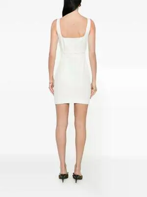 Liu Jo Square Neck Sleeveless Sheath Dress With Buckles