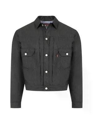 Junya Watanabe X Levi's Pinstripe Overshirt - Black