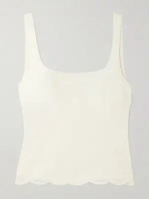 Posse Cove Layered Embroidered Top - Neutrals