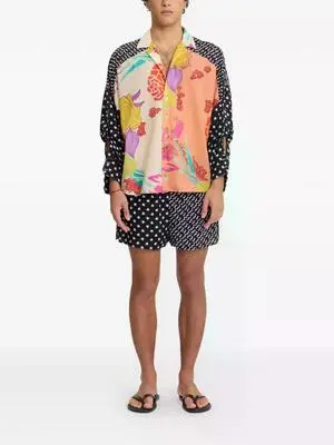 DONDE ESTEBAN Floral Print Long-sleeve Shirt