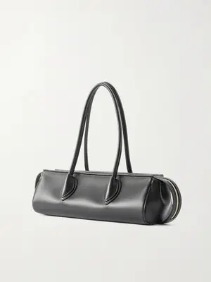 Khaite Donna Leather Shoulder Bag - Black
