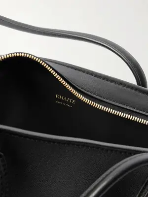 Khaite Donna Leather Shoulder Bag - Black