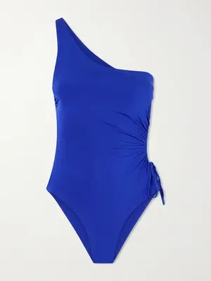Max Mara Canarie One-shoulder Cutout Swimsuit - Blue