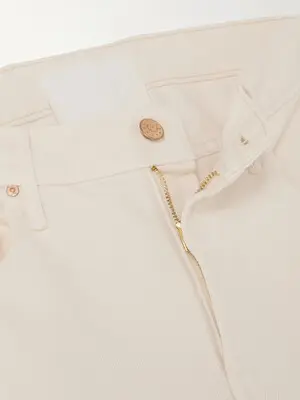 MOTHER The Lemon Twist High-rise Wide-leg Jeans - Neutrals